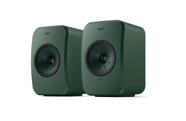 KEF LSX II LT -B-WARE -aktive Stereolautsprecher (grün) - Hidden Audio